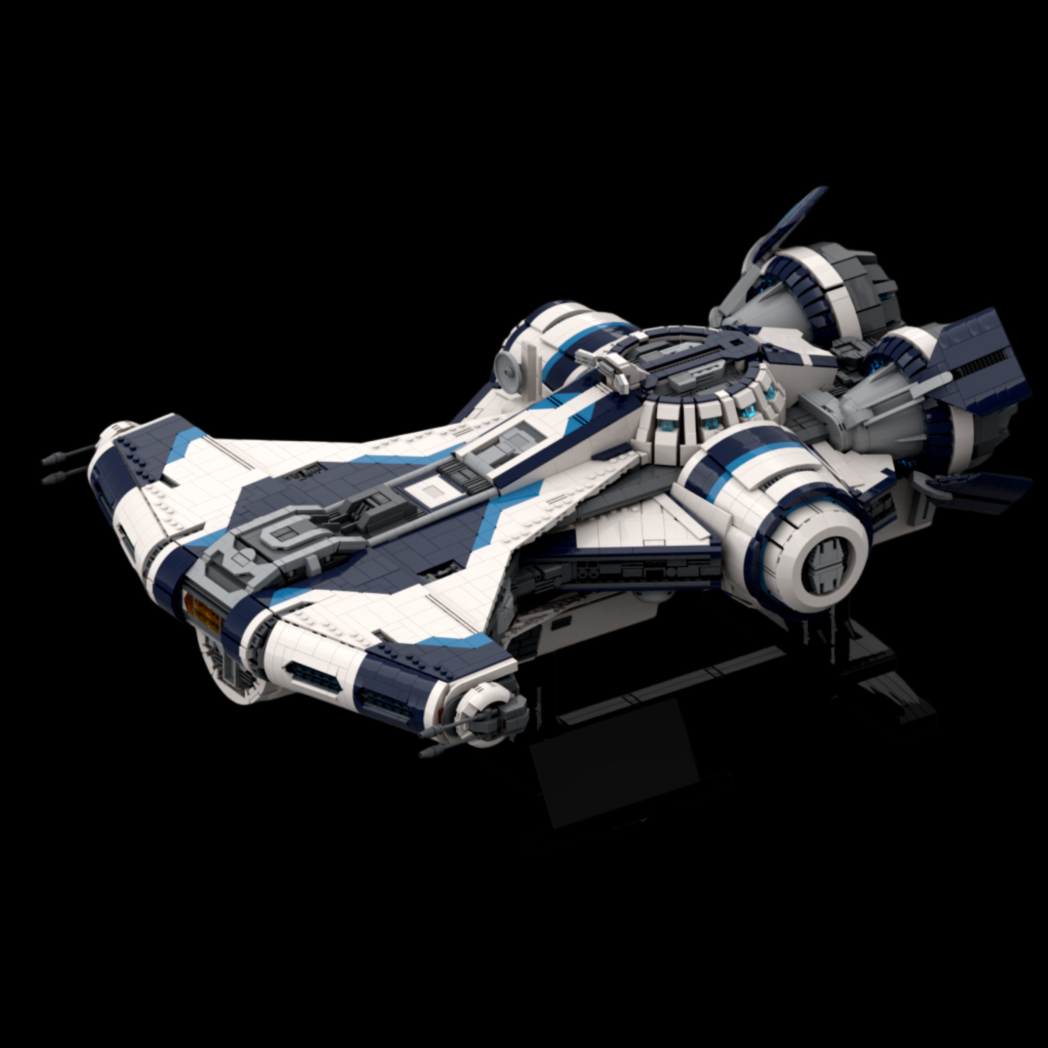 UCCS Jedi Defender-Class Light Corvette - Micro Scale — BrickVault