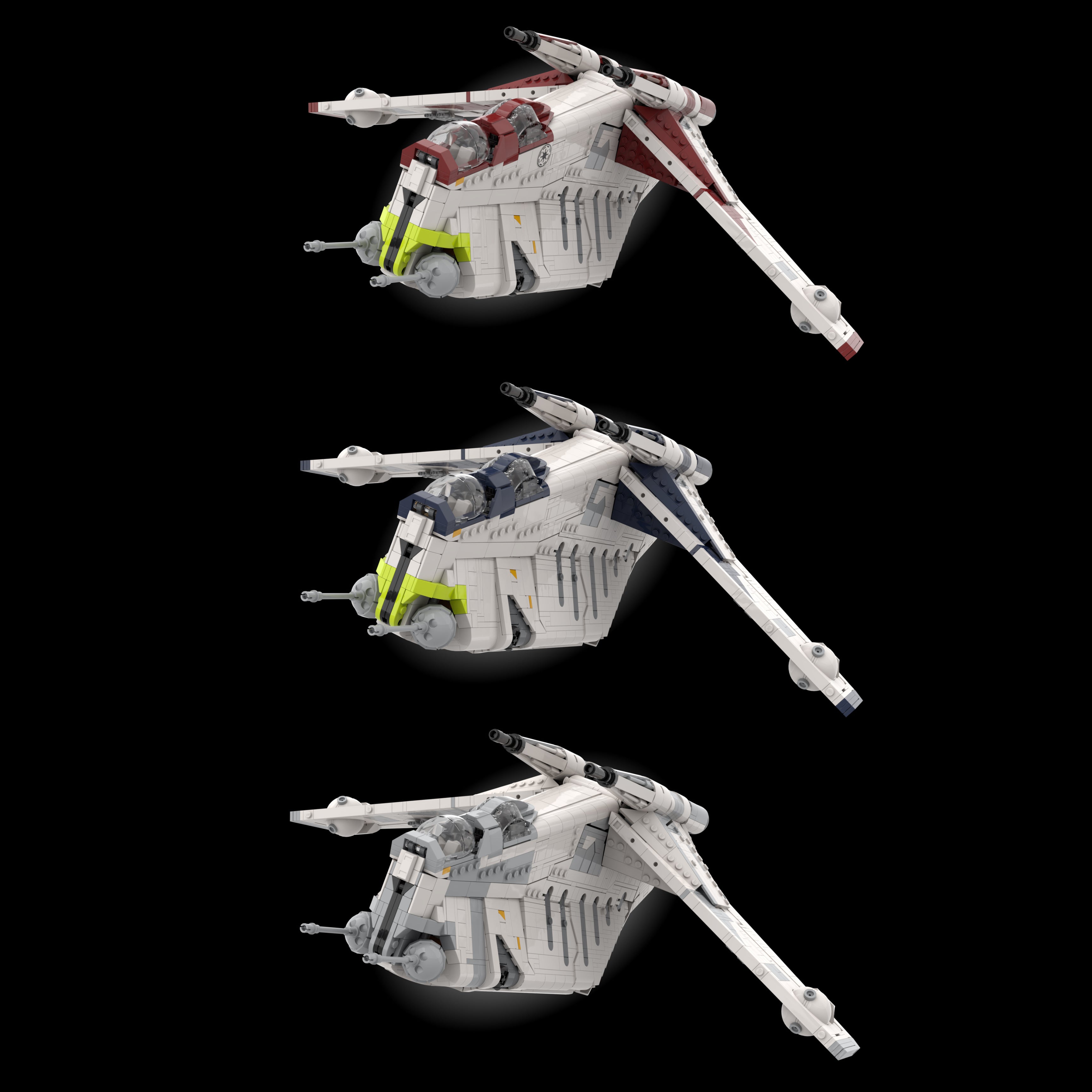 Republic Gunship (Clone Wars) - Minifig Scale — BrickVault